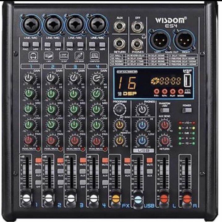 Mixer wisdom ES4 4 channel | Lazada Indonesia