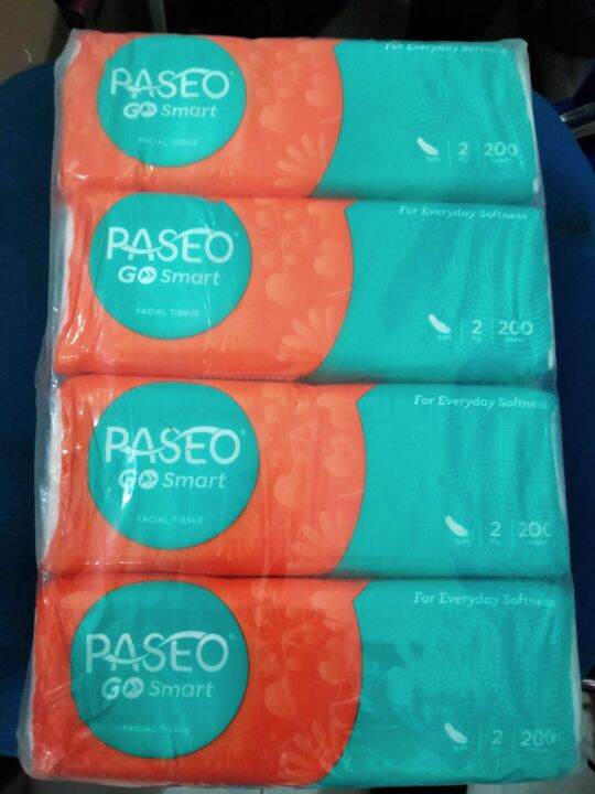 Tissu Paseo Go Smart 200 Sheet Isi 4 pack | Lazada Indonesia