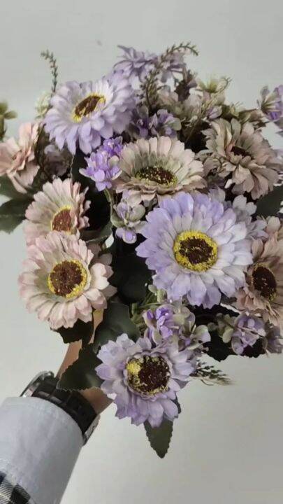 Bunga Garbera Panca Warna Cabang 6 - bunga Imitasi artificial kain ...