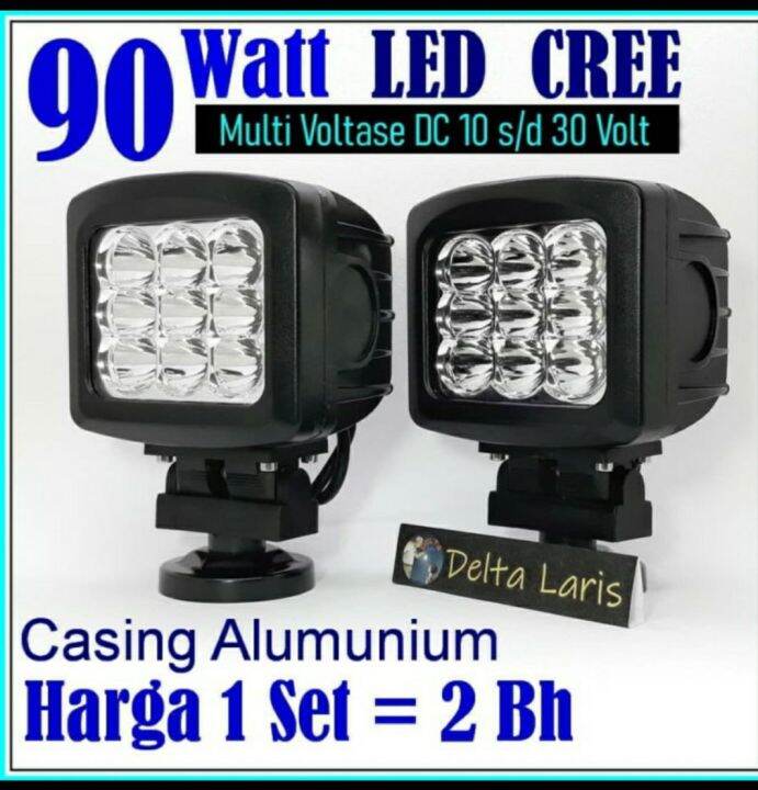 Lampu sorot Tembak LED Cree 90 Watt Heavy Duty Spot Light Mobil Offroad Jeep dan Truk 12 volt 24 ...