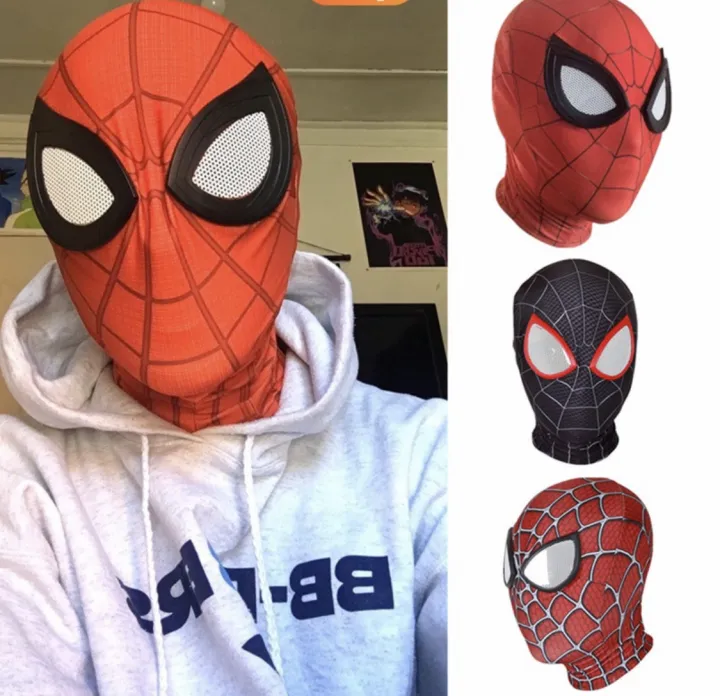 PREMIUM Topeng spiderman slim fit nyaman avengers marvel no way mask ...