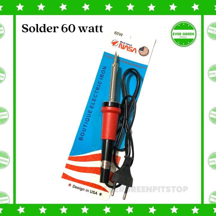 NASA Solder 60 Watt Gagang Plastik Solder Listrik 60W Murah | Lazada ...