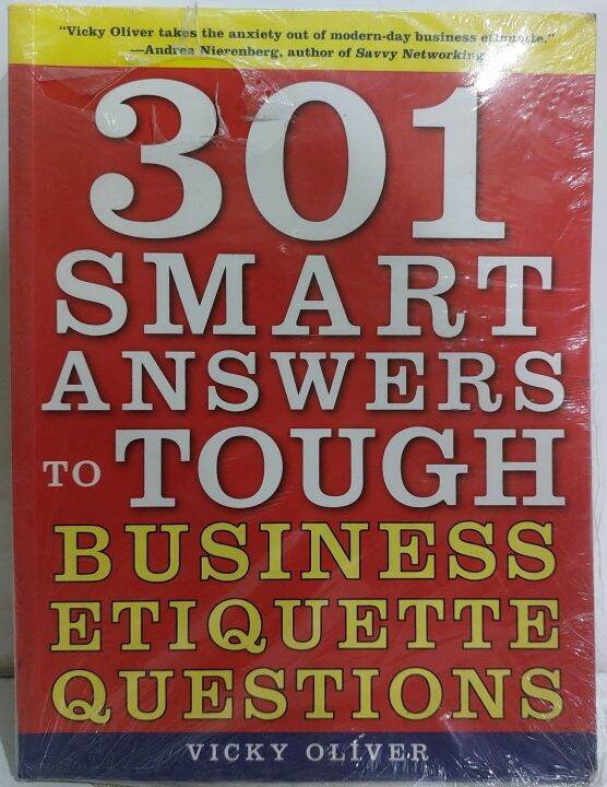 301 SMART ANSWERS TO TOUGH BUSINESS ETIQUETTE QUESTIONS | Lazada PH 301 SMART ANSWERS TO TOUGH BUSINESS ETIQUETTE QUESTIONS | Lazada PH