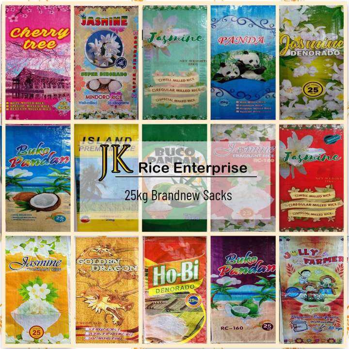 25kg Double Laminated Sacks-New Sacks-Many Designs | Lazada PH
