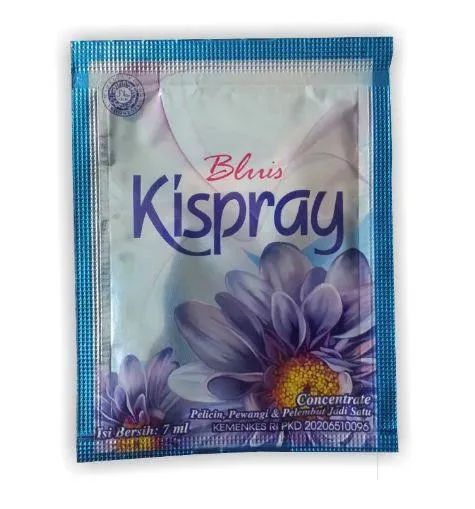 kispray bluis sachet 7ml isi 12 sachet warna biru | Lazada Indonesia