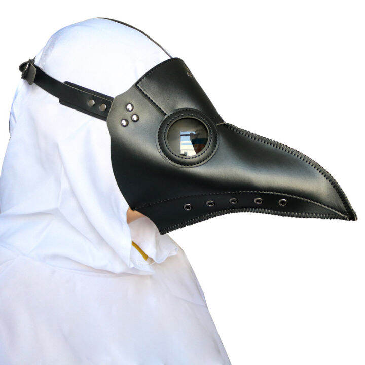 Beak Mask Plague Doctor Cos Costume Crow Mouth Full Face Male Horror ...