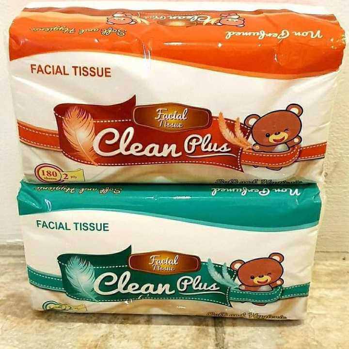 TISSUE TISU CLEAN PLUS PREMIUM 2 PLY 180 sheet | Lazada Indonesia