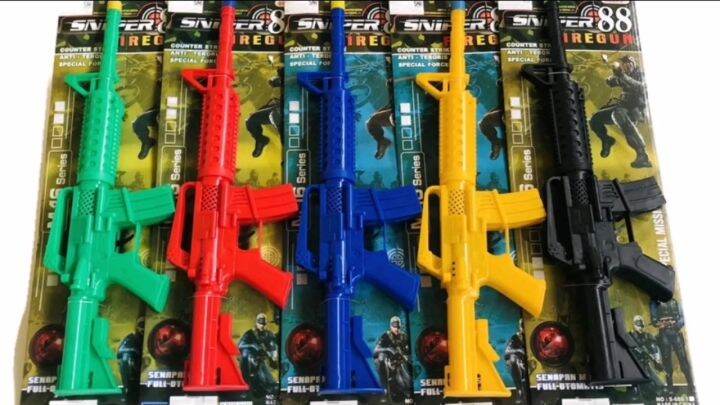 MAINAN SENAPAN PISTOL SNIPER BUNYI SENJATA COSPLAY PERANG | Lazada ...