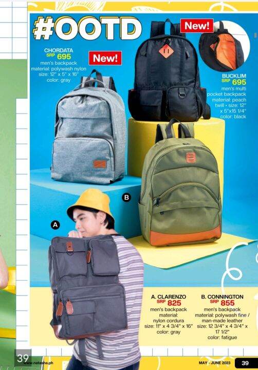 Mens Nathaniel Backpack Bag | Lazada PH