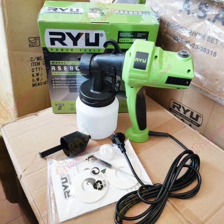 SPRAY GUN RYU RSE800 SPRAYGUN ALAT CAT SEMPROT LISTRIK RYU RSE 800 ...