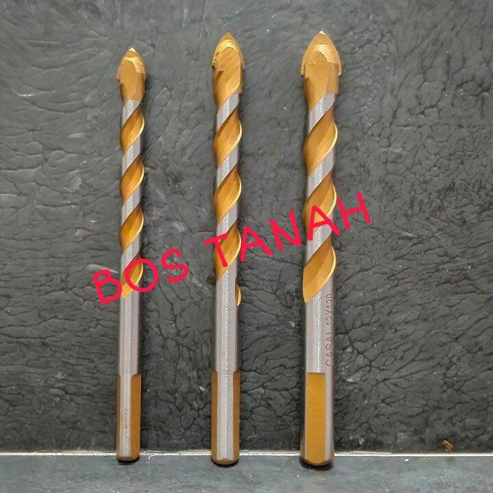 Mata bor 8 10 12 mm bentuk tombak untuk granit keramik beton kaca Mata ...