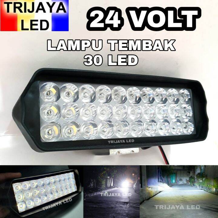 Lampu Tembak Sorot 24 Volt LED CWL 30 Mata CREE Truk Bus Canter Tronton Laser Super Bright 30 ...
