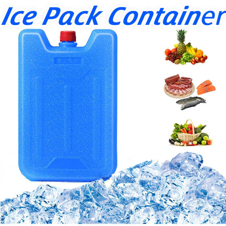 Ice Packs for Coolers Safe & Leakproof Freezer Blocks Ice Crystal Boxes ...