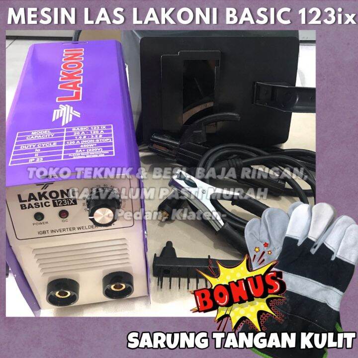 Mesin Las 450watt Lakoni Basic 123ix/ Trafo Inverter VICI 3.2 by Lakoni Travo Listrik | Lazada ...