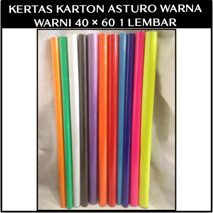 Kertas Karton Asturo Warna Warni 1 Lembar | Lazada Indonesia