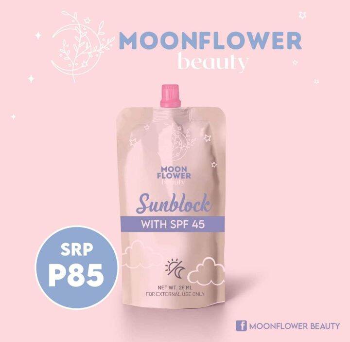 Moon flower Sunblock SPF45 | Lazada PH