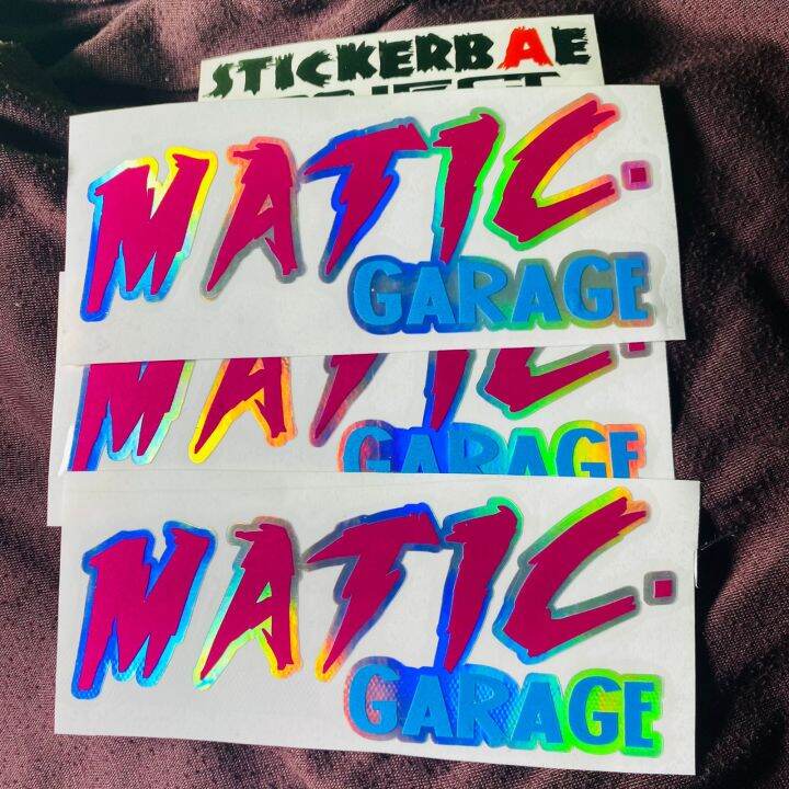 Stiker matic garage/garasi matic original stickerbae project sticker ...
