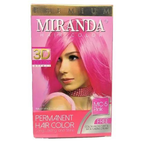 MIRANDA Hair Color 3D Color Effect (30mlx 2)+10ml /Miranda Permanent ...