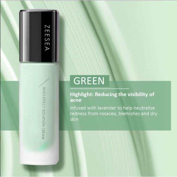 (Manila) ZEESEA Face Primer Cream Blur Pore Color Corrector Makeup Base Moisturizing Brightening ...