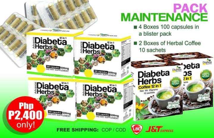 ADVANCE DIABETA HERBS SUPER SALE PROMO 4 BLISTER PACK + 2 BOX OF ...