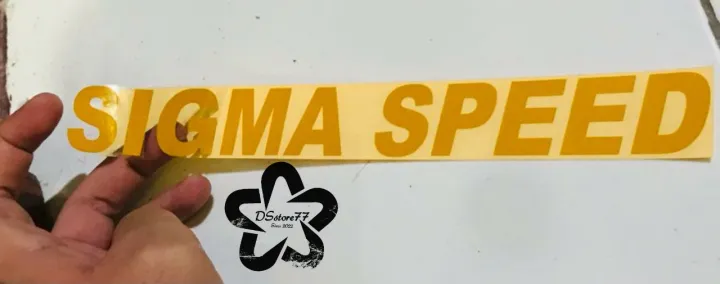 Stiker Sigma Speed | Lazada Indonesia