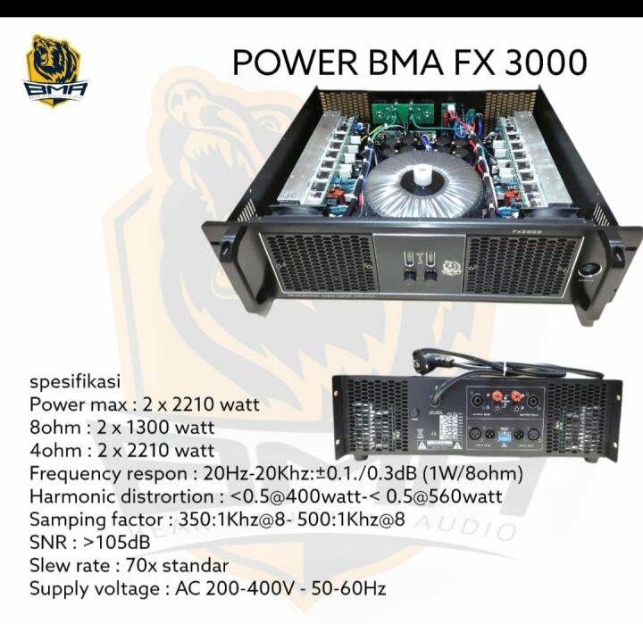 POWER BMA FX 3000 CLAS AB POWER AMPLIFIER BMA FX 3000 POWER HOREG BMA | Lazada Indonesia