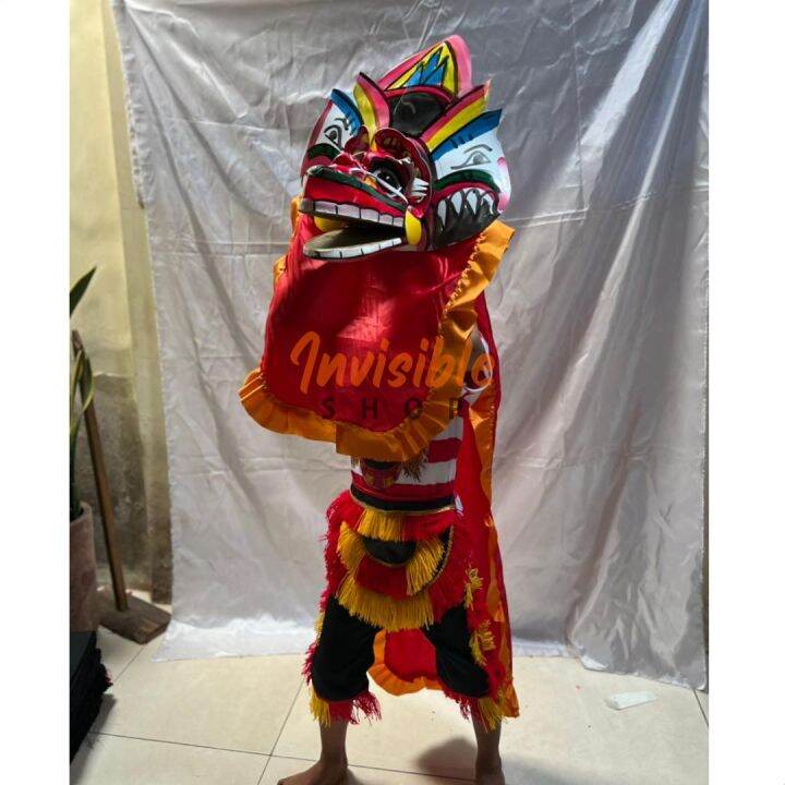 Stelan Baju reog full embong + barongan Caplokan spon mainan anak kemul ...