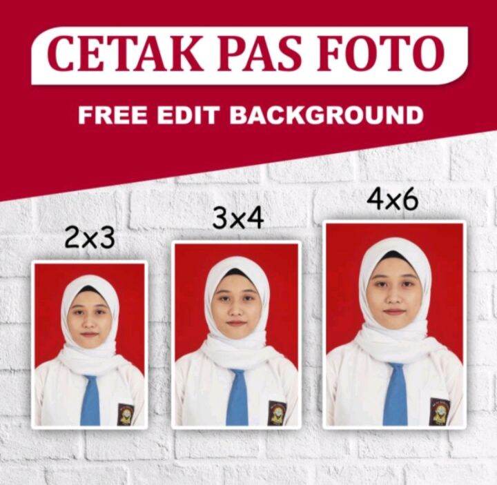 Cetak Pas Foto 2×3 3x4 4x6 Murah Promo 10.000 / 12 Foto | Lazada Indonesia