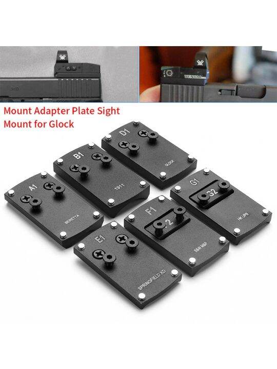 LCDVSea Micro Reflex Red Dot S/ight Mount Adapter Plate S/ight Mount ...