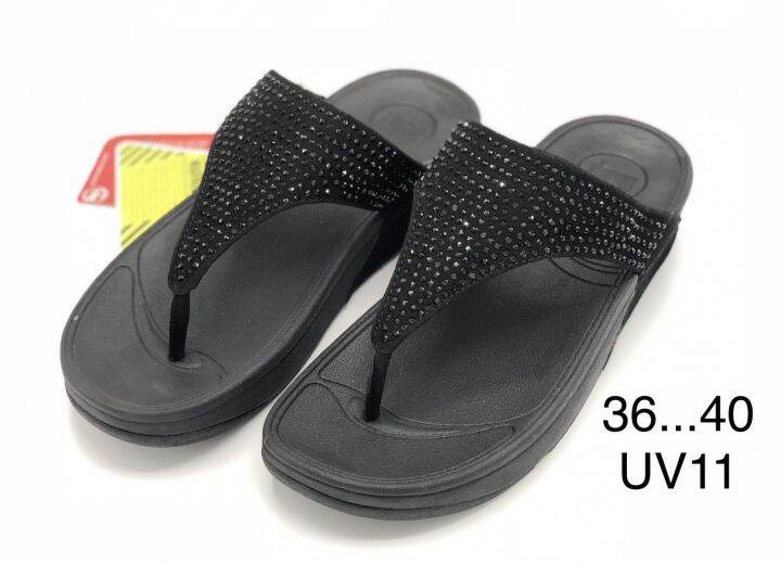 รองเท้าผ้าใบ Fitflop รุ่นเพชรสำหรับผู้หญิงมีไซด์36ถึง 40รองเท้าแตะเพื่อ