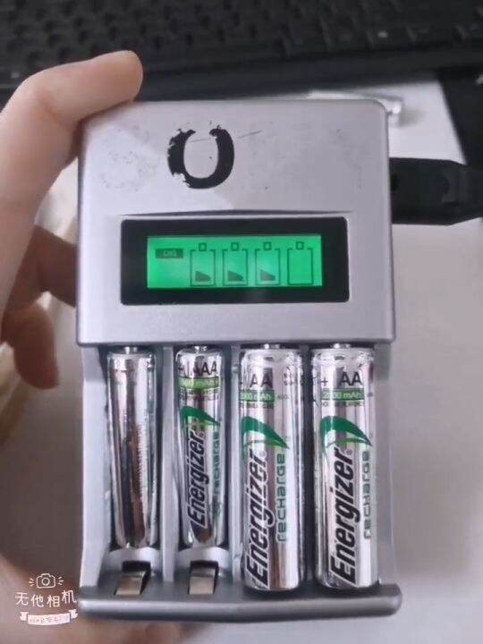 Energizer 4 Slots LCD Display Charger With AA / AAA Nimh Rechargeable ...
