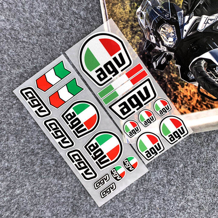 AGV Helmet Reflective Sticker Monster Waterproof Decorative Decal (in ...
