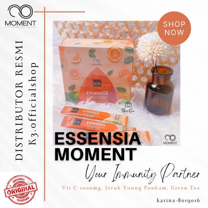 ESSENSIA MOMENT MINUMAN VIT C 100MG SUPLEMEN KESEHATAN IMUNITAS TUBUH ...