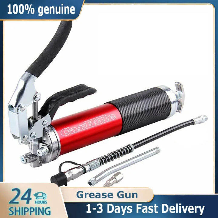 Grease Gun 6000PSI 14 Oz 12" Flex Hose Pistol Grip Heavy Duty ...