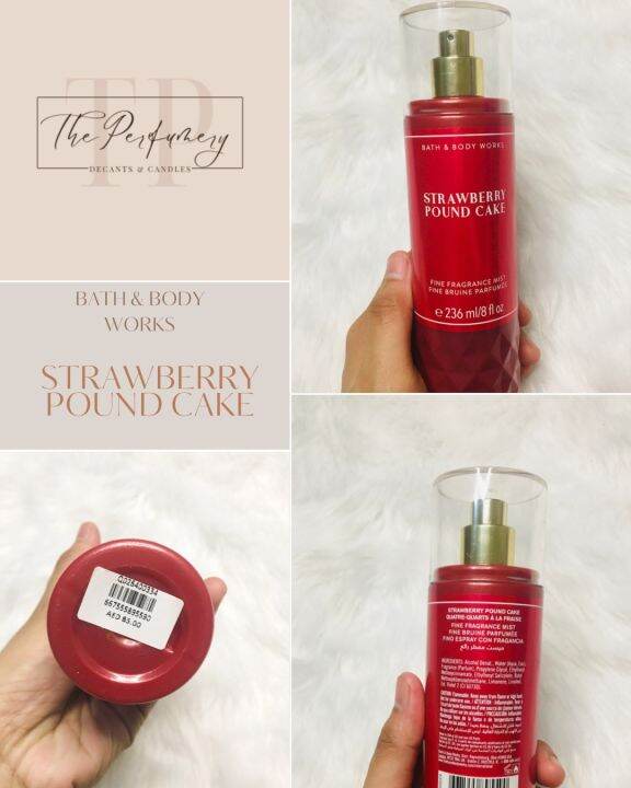 Original Bath & Body Works Strawberry Pound Cake 1pc (10ml decant/takal ...