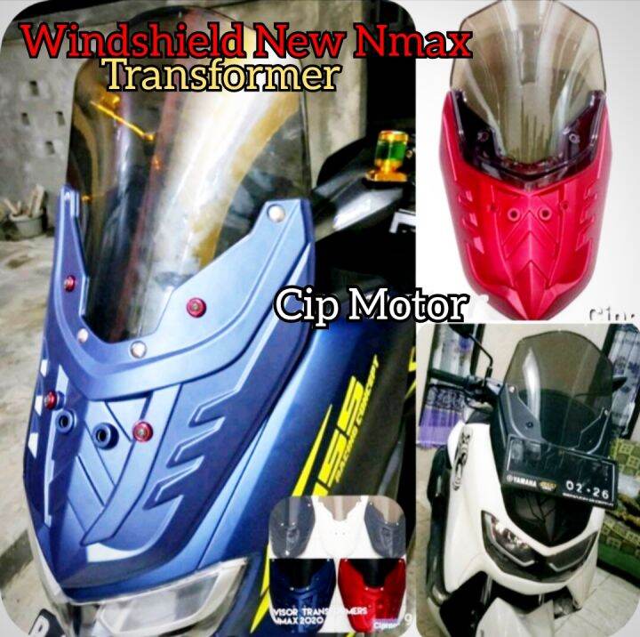 Visor Windshield New Nmax 2020 2021 2022 Transformer Merah Biru Putih ...