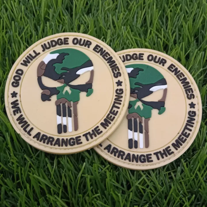 patch rubber the punisher army tempelan karet velcro | Lazada Indonesia