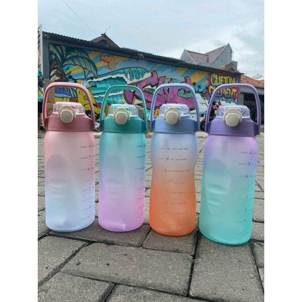 Botol Motivasi Jumbo 2L Tanpa Stiker - Botol Gradasi - Botol minum ...