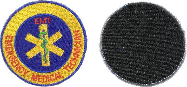 อาร์มปักโลโก้ EMT พร้อมติดตีนตุ๊กแก(emergency medical technician)แบบวง ...