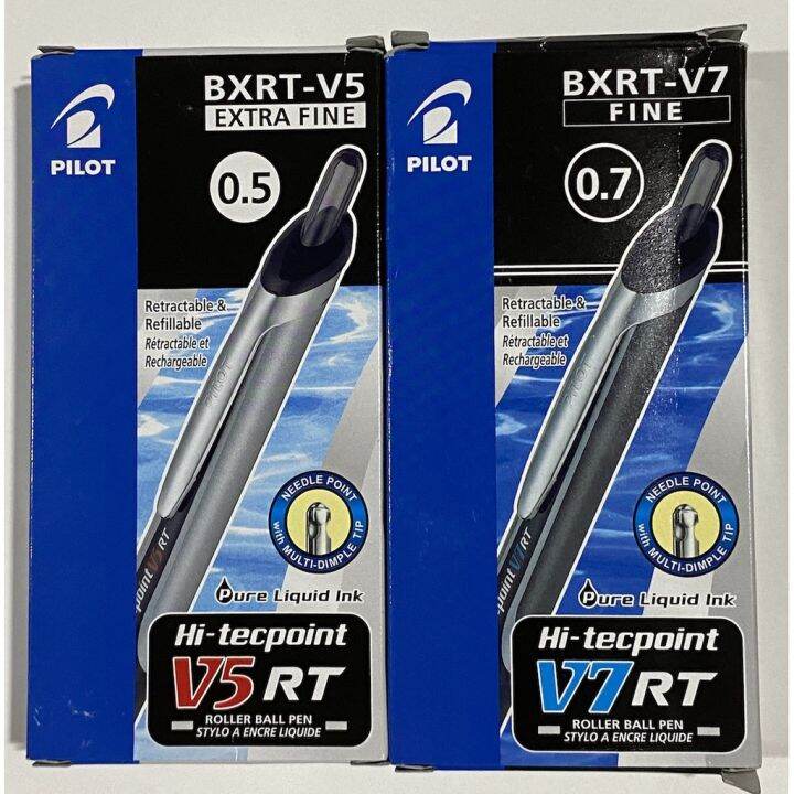 Pilot Hi- Tech point Retractable ballpen Black Ink V5- RT sold per box ...