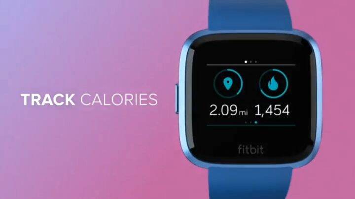 Fitbit Versa Lite Edition Fitness Smartwatch - Marina Blue Aluminium ...