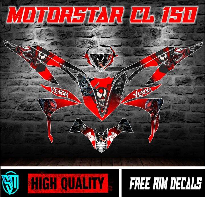 Motorstar CL 150 full body decals, Laminated | Lazada PH