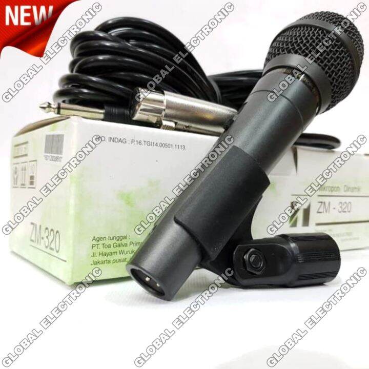 Mic Kabel Toa Zm 320 / Zm 520 Original Toa Microphone | Lazada Indonesia