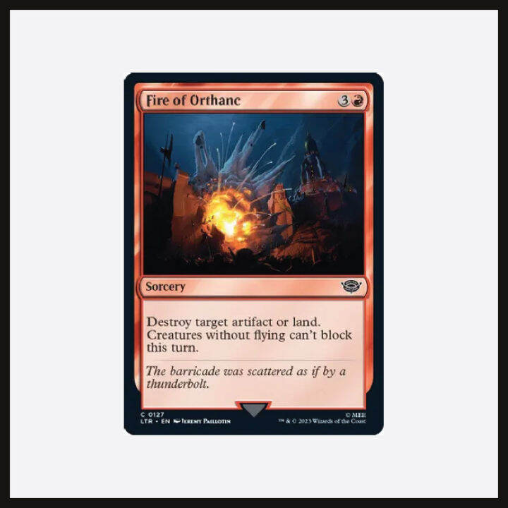 [MTG][Sorcery][Red] Fire of Orthanc [Magic: The Gathering Trading Card ...
