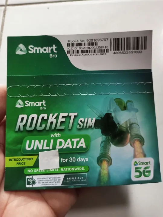 Smart Rocket SIM UNLI Data for 30 DAYS (LEGITIMATE) | Lazada PH