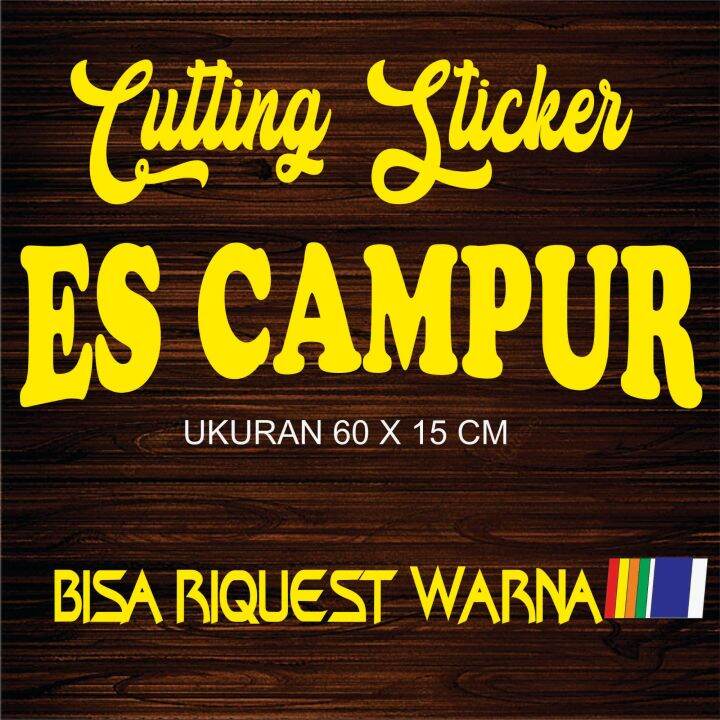 CUTTING STICKER NAMA UNTUK NAMA JUALAN DAN TEMPELAN NAMA DI GROBAK ATAU ...