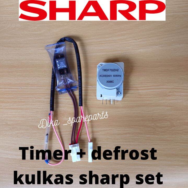 timer + bimetal - defrost - fuse kulkas sharp 2 pintu set | Lazada ...