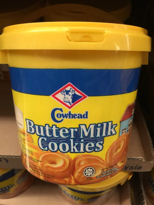 COWHEAD BUTTER MILK COOKIES BUCKET 350g | Lazada PH