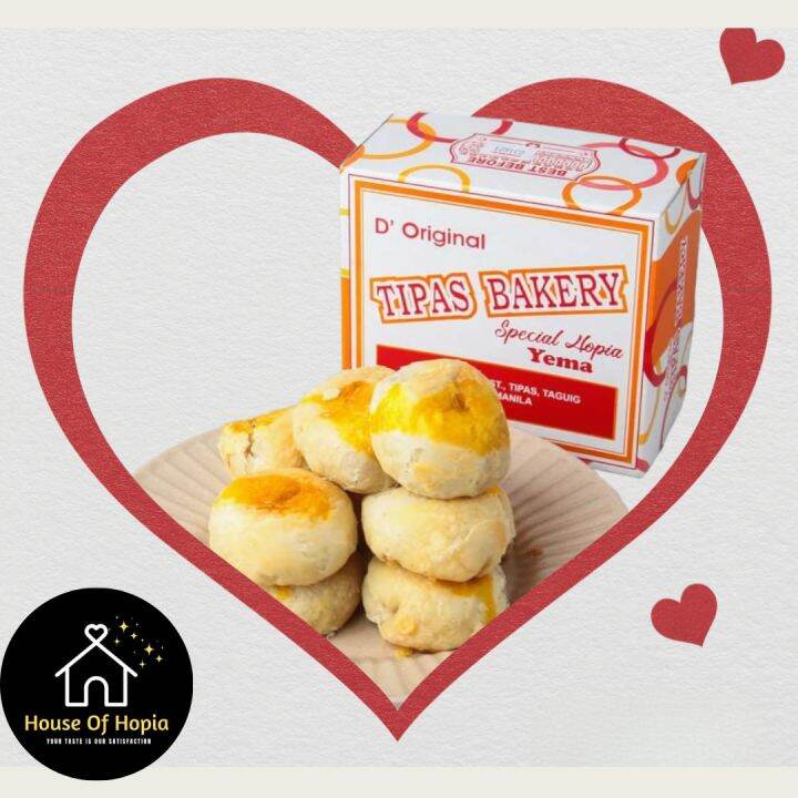 TIPAS HOPIA SPECIAL YEMA- 10PCS PER BOX FRESHLY BAKED FROM THE BAKERY ...
