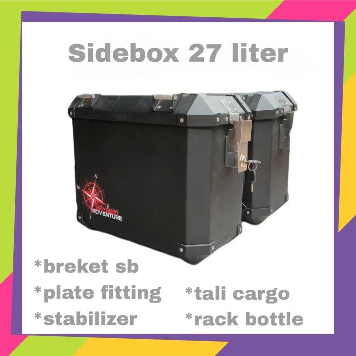 Sidebox pannier 27 liter alumunium MAY0001 | Lazada Indonesia